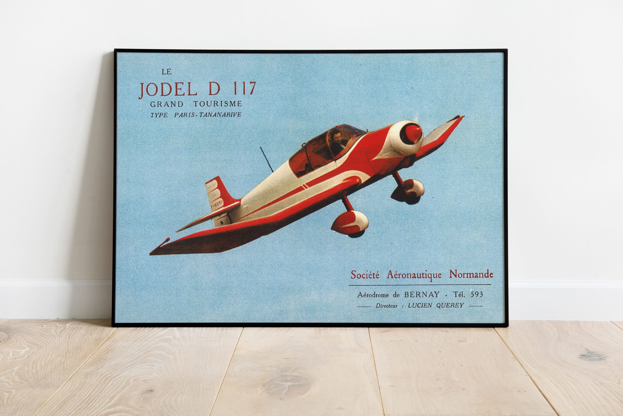 AFFICHE PUBLICITE JODEL D117 GRAND TOURISME - Avions Jodel