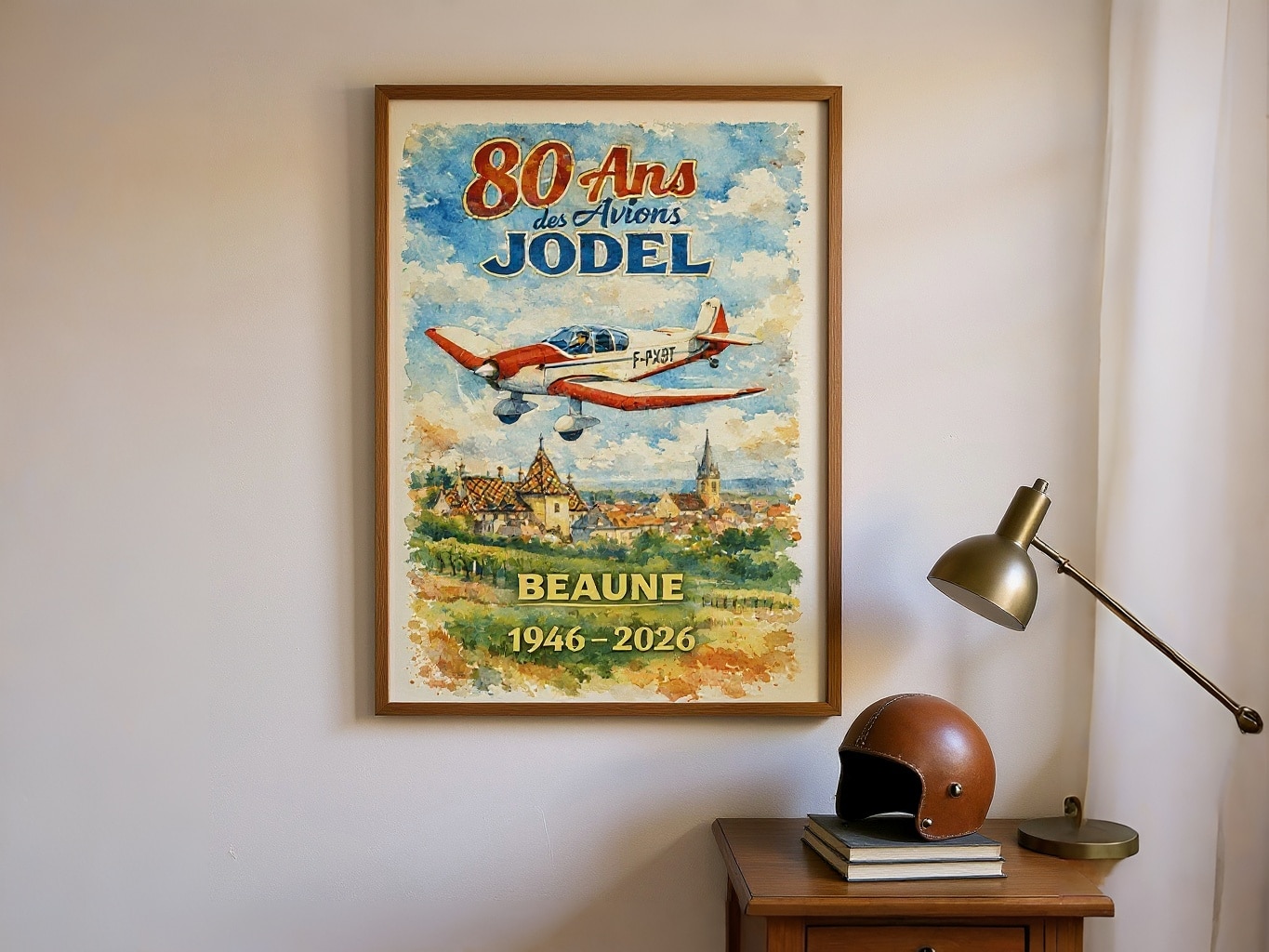 AFFICHE JODEL 80 ANS - Avions Jodel